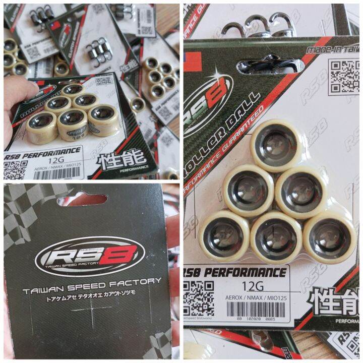 RS8 Roller Ball 12G AEROX / NMAX / MIO125 / M3 from Taiwan | Lazada PH