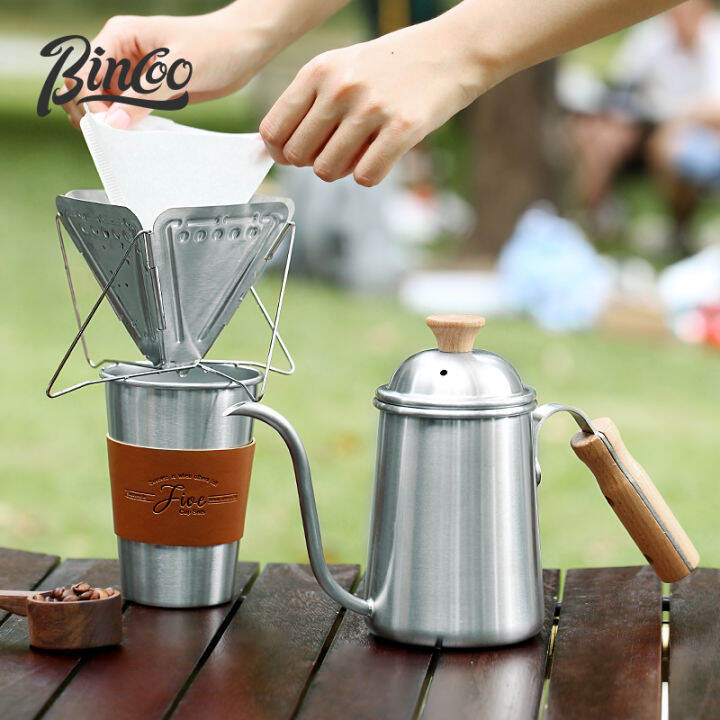 Bincoo Outdoor Foldable Hand Made Coffee Maker Set Camping Equipment ...