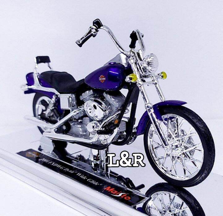 Diecast Miniatur Motor Harley Davidson FXDWG Dyna Wide Glide Die-cast ...