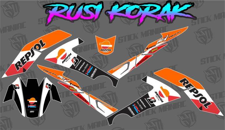 Rusi korak decals sticker, Laminated | Lazada PH