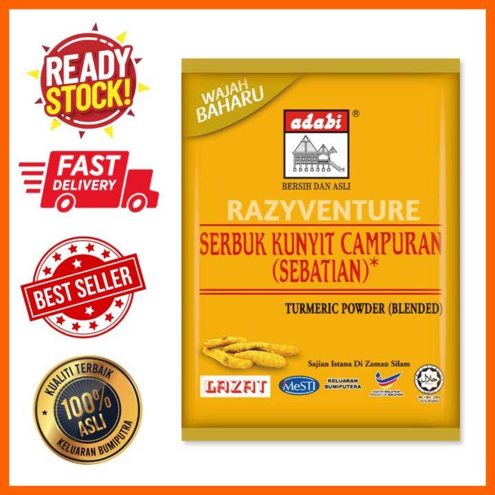 Serbuk Kunyit Adabi 1 plastik x 12 peket 30 grm | Lazada