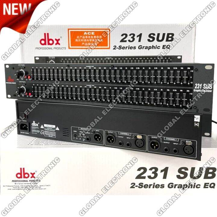 Equaliser DBX 231 Plus Output Subwoofer Grade A Equalizer DBX 231 | Lazada Indonesia