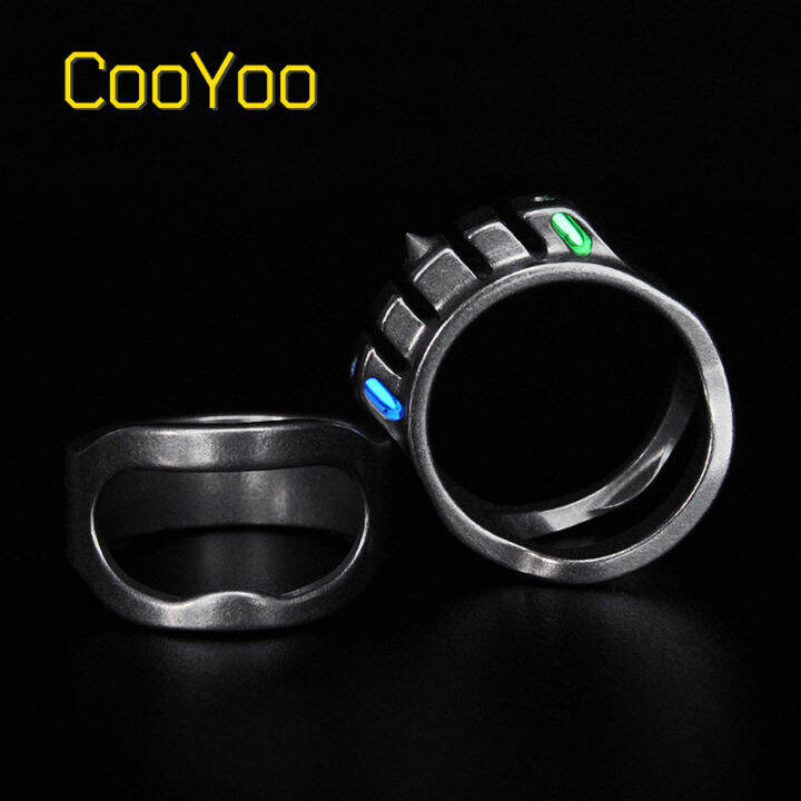 Cooyoo Cold Ring/Cold Ring plus Self-Luminous EDC Multi-Function ...