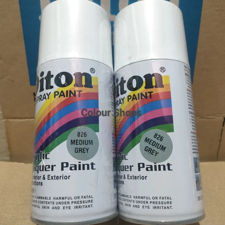 Pilok Pilox Cat Diton Medium Grey 826 Abu Abu Glossy 300cc Cat Semprot ...