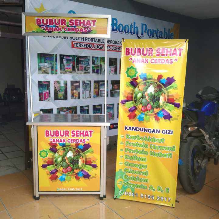 booth lipat full gambar flexy free stand banner | Lazada Indonesia