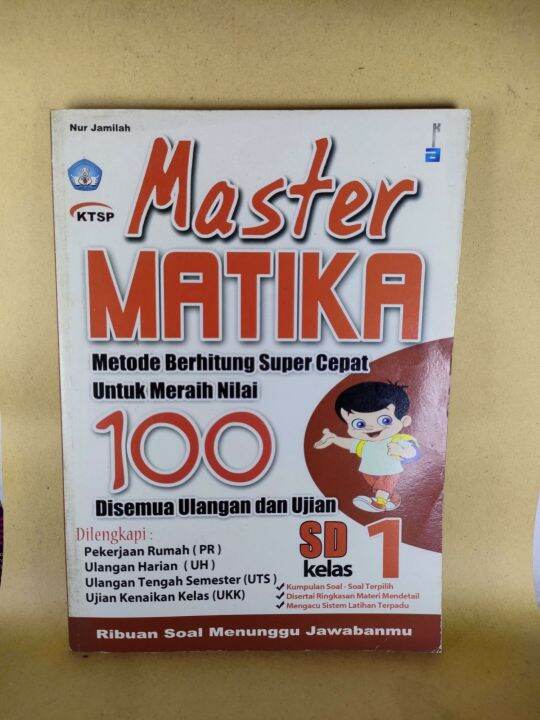 Master Matematika 100 Disemua Ulangan dan Ujian SD kelas 1 . vu ...