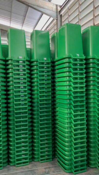 ถังขยะ ถังขยะพลาสติกเกรดA 30L 50L 100L 120L 240L มีฝา/มีล้อ ถังขยะพลาสติก ถังขยะมีฝาปิด คุณภาพดี ...