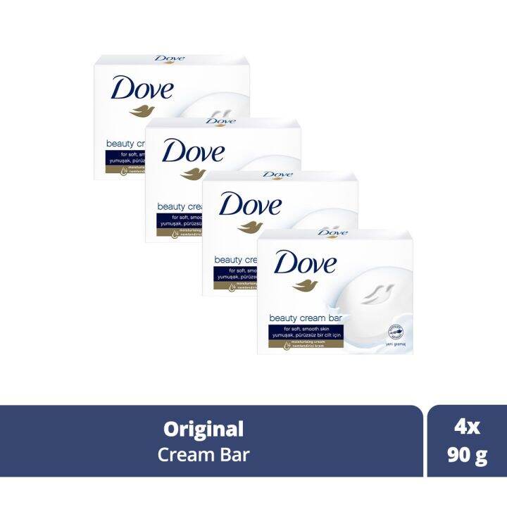 [bundle Of 4] Dove Original Beauty Cream Bar 90g X 4pcs Lazada Ph