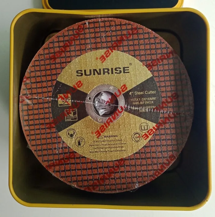 Sunrise cutting disc 4" heavy duty red (50pcs) | Lazada PH