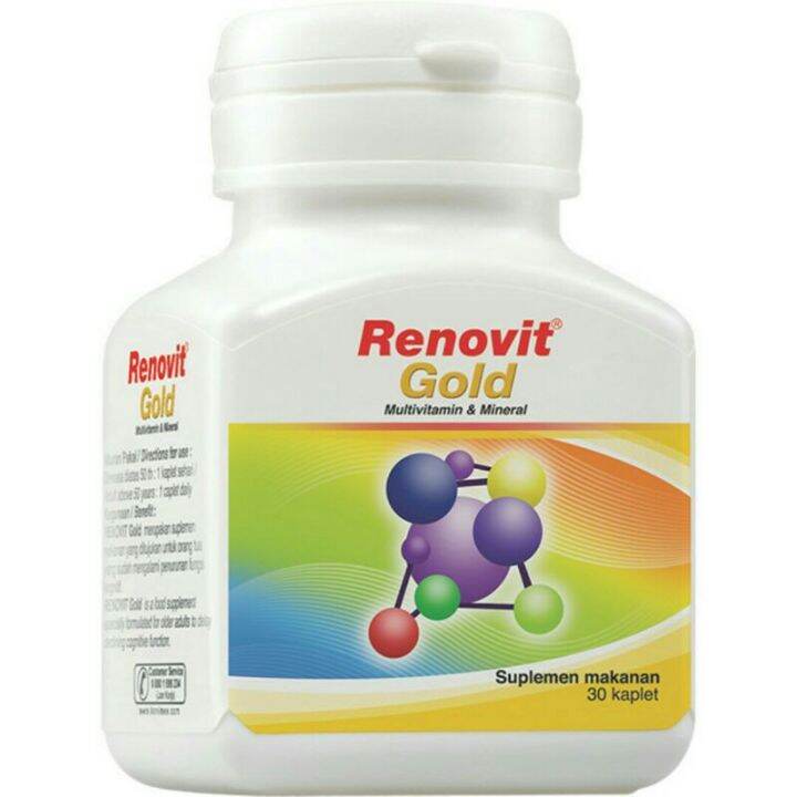 Renovit Gold Multivitamin & Mineral isi 30 | Lazada Indonesia