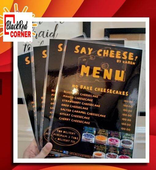 A4 Size Laminated Menu | Lazada PH