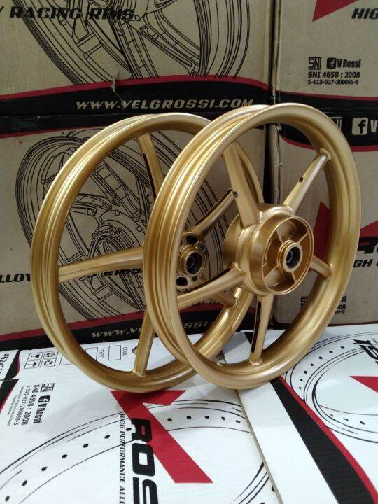 RODA VLEG RACING MOTOR YAMAHA RX KING ROSSI RING 17 X185/160 SEPASANG ...