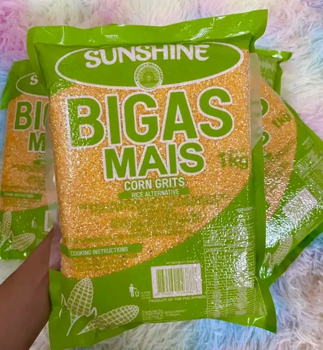 Bigas Mais # 14 YELLOW 1 Kilo per Pack instruction of cooking indicate ...