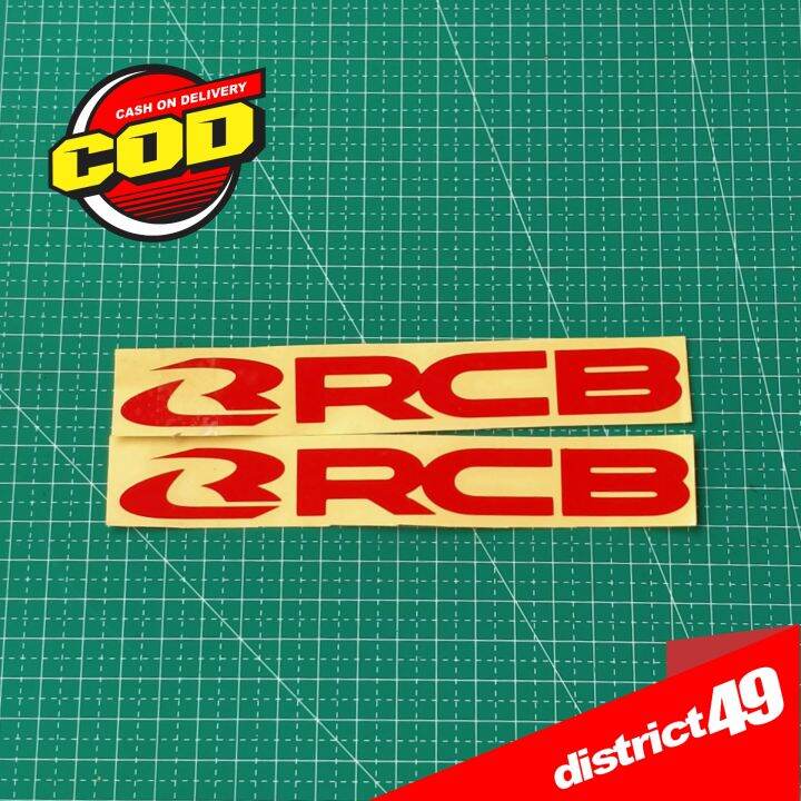 Cutting sticker RCB 02 - Stiker cutting Racing Boy Logo - Stiker Racing ...