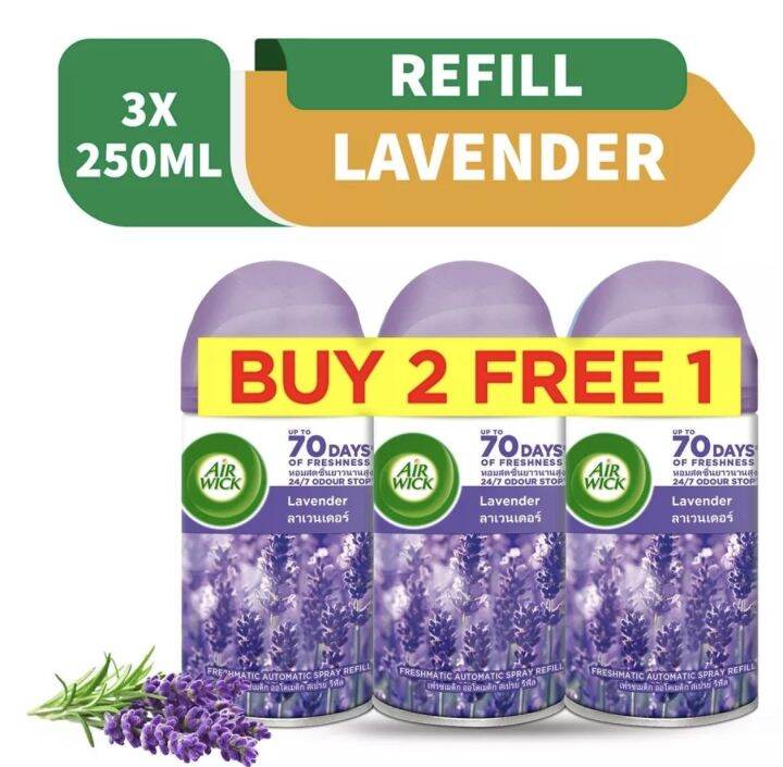 Air wick Pure Freshmatic Refill (250ml) [Value Pack] - Lavender | Lazada