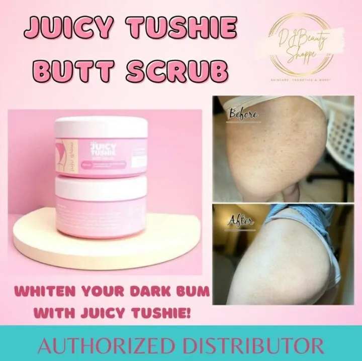 Juicy Tushie tiktok trending Whitening butt scrub underarm singit stretchmark by Juju Glow ...