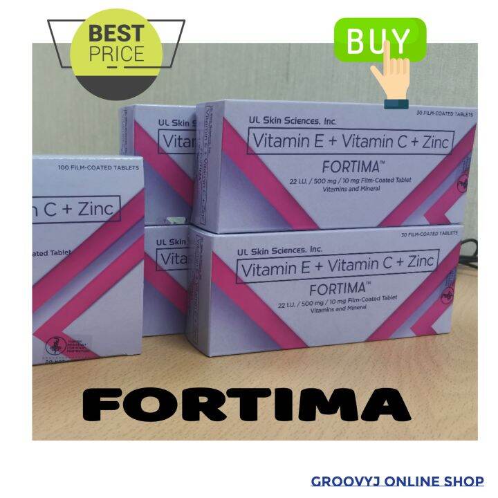 Fortima (Vitamin E + Vitamin C + Zinc) - 30 Film Coated Tablets | Lazada PH