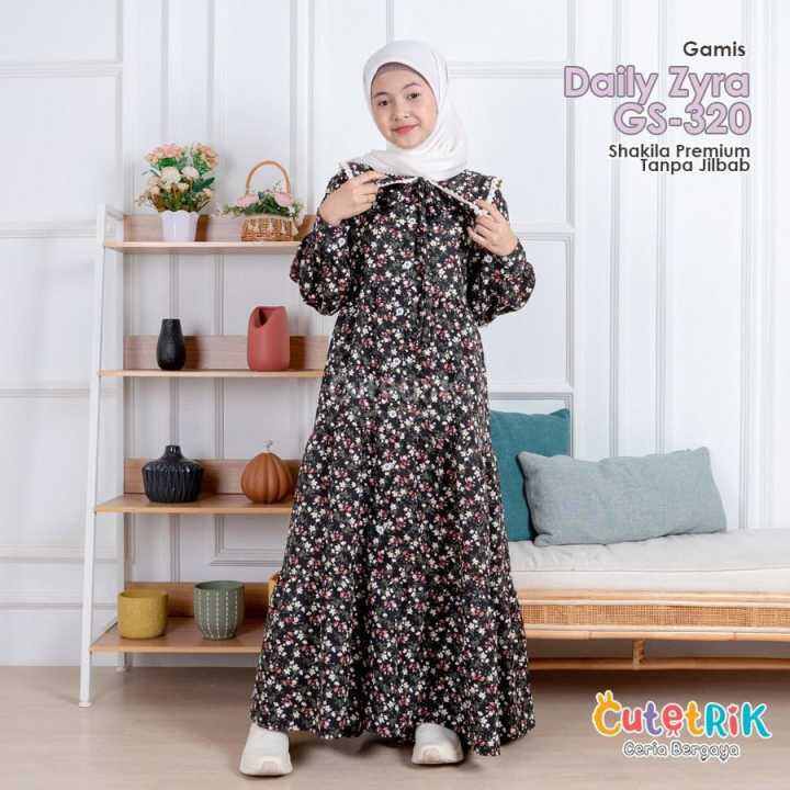 gamis daily zyra gs 320 cutetrik | Lazada Indonesia