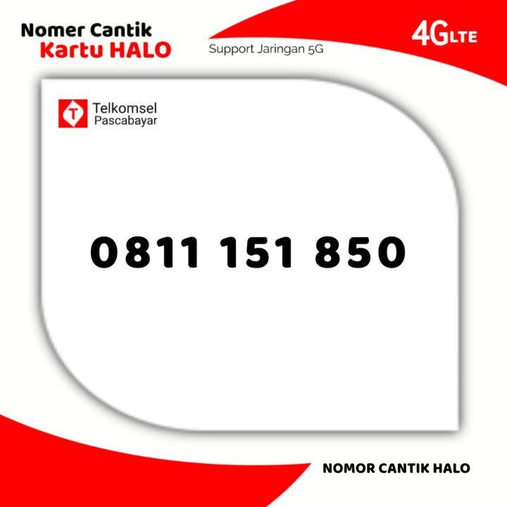 KARTU HALO TELKOMSEL 10 DIGIT, 150K | Lazada Indonesia