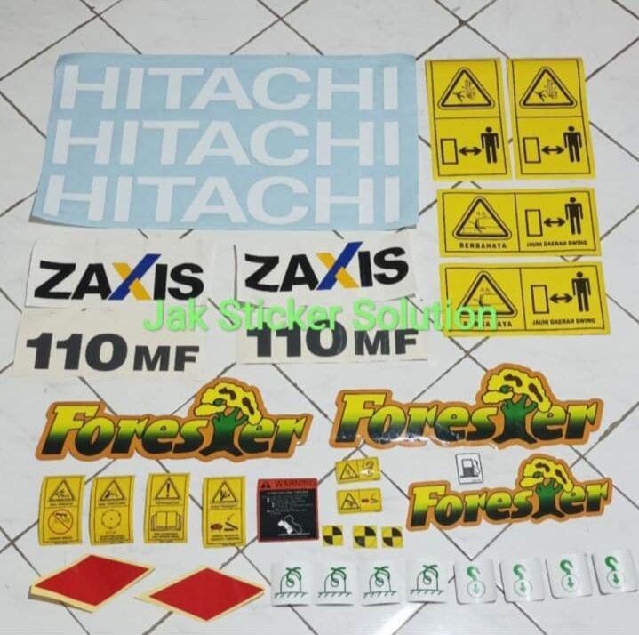 Stiker Hitachi Zaxis 110 MF Forester | Lazada Indonesia