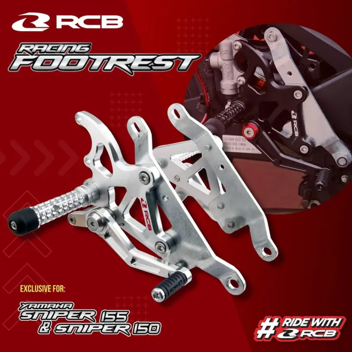 RCB FOOTREST RACE USE Y15ZR YAMAHA SNIPER 150/155 | Lazada PH