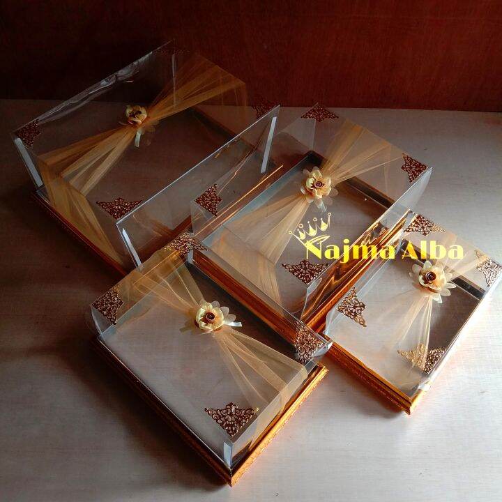 BAKI SESERAHAN NIKAH FIBER + MIKA ISI 4 PCS | Lazada Indonesia