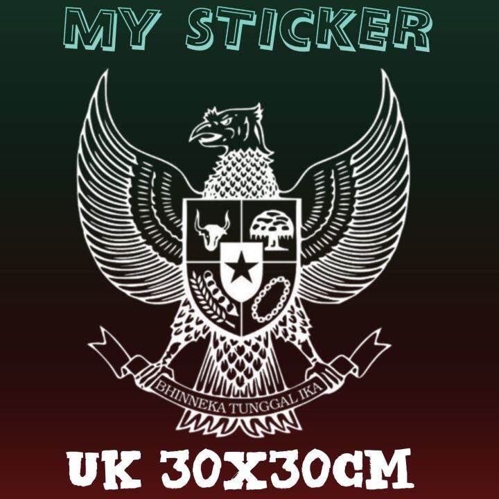 CUTTING STICKER LOGO BURUNG GARUDA PANCASILA, STICKER VARIASI KACA ...