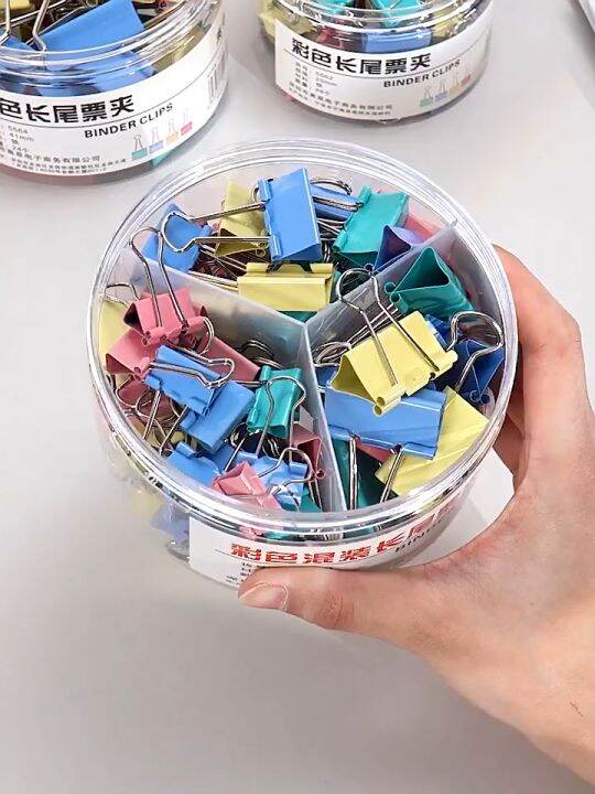 Boxed dovetail clip long tail color test paper clip multifunctional ...