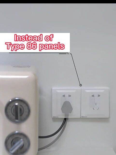 FCM Wall Hidden Socket Universal Outlet Socket for Wall 86 Type ...