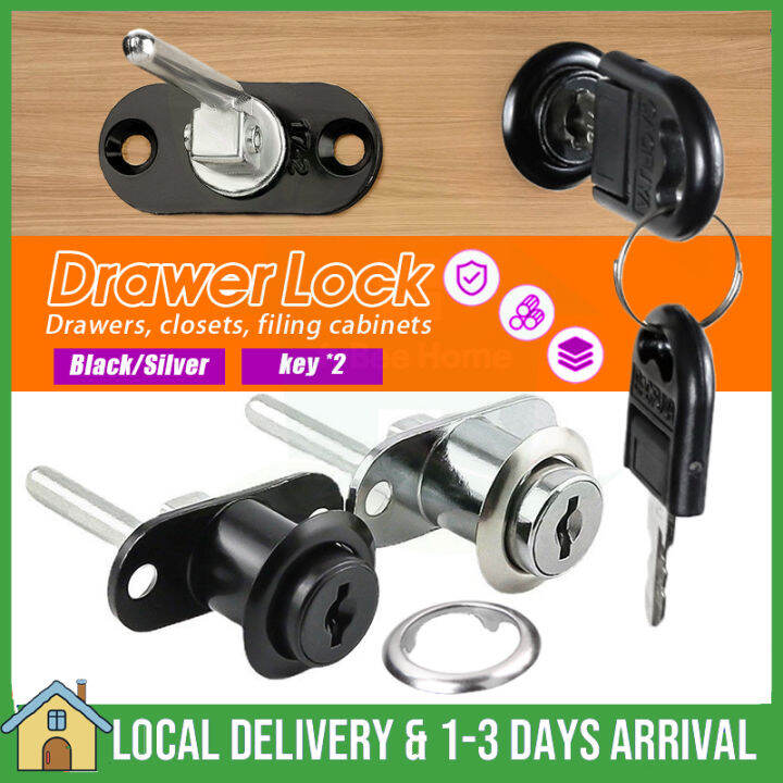 Front Lock Cabinet Lock with 2 key Office System File Drawer Cabinet ...