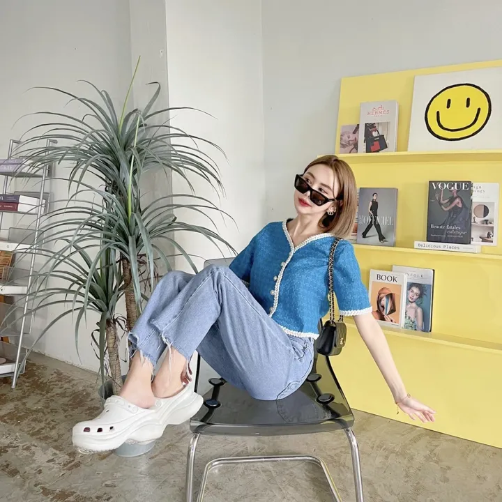 Bemingtop350 - Beming Tweed Top02 💙🕯 | Lazada.co.th