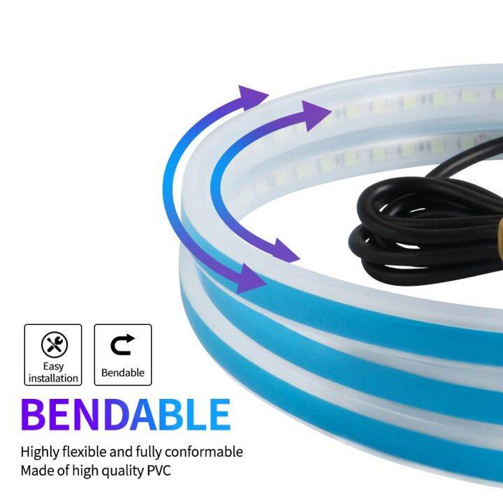 TECHZONE Car Hood LED Strip Light for Car Hood Universal Light Strip ...