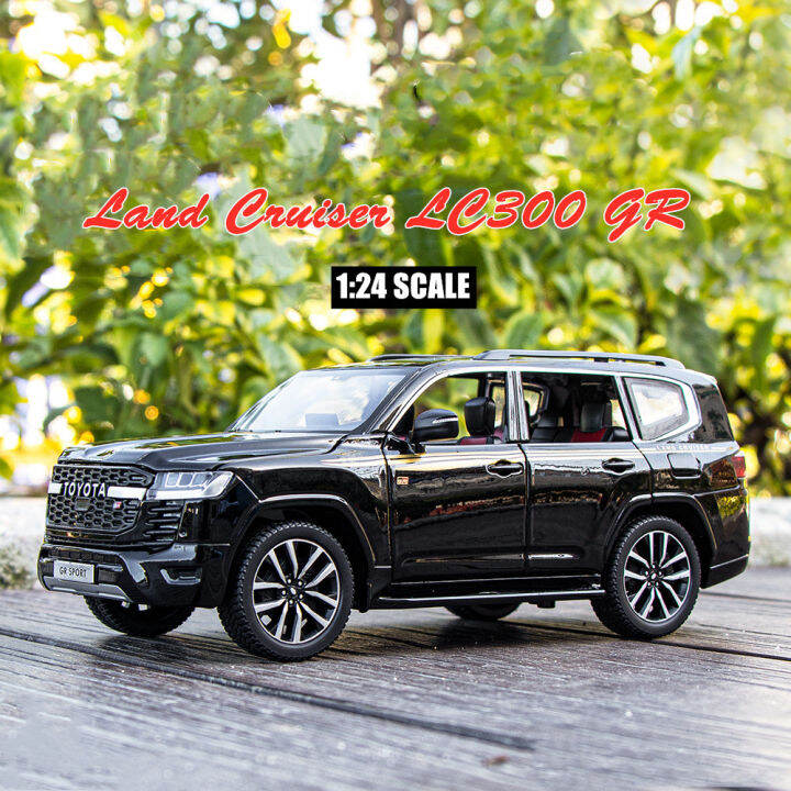 【MagicT】1:24 Scale Toyota Land Cruiser LC300 GR Zinc Alloy Model Car W/ Light & Sound & Pull ...