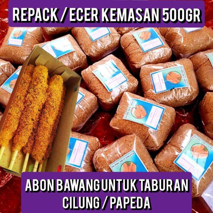 500 Gr Gram Abon Bawang Premium Grade A Untuk Taburan Cilung Papeda ...