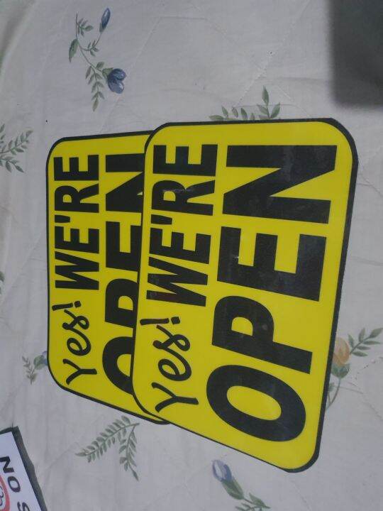 Yes were open signage A4 size | Lazada PH