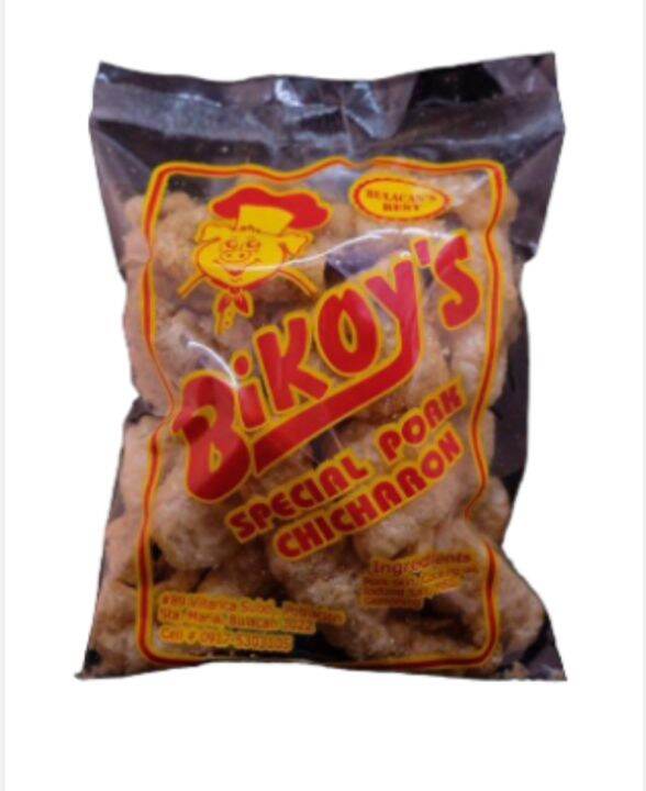 Bikoys Pork Chicharon,Family Size,plain,100g,Bulacans Best,freshly cook ...
