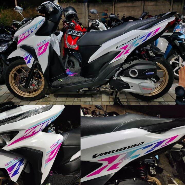 STRIPING TRANSPARAN VARIO NEW 125 150 ALL NEW VARIO MODEL CLICK RAINBOW ...