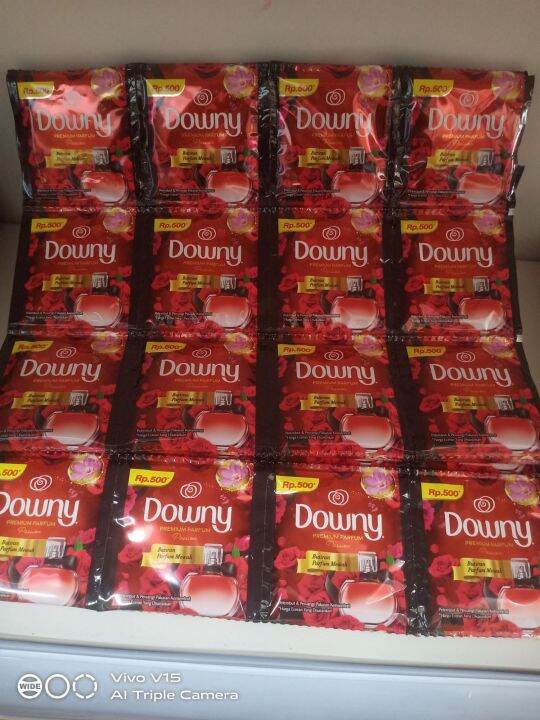 downy sunrise fresh dan downy premium merah 12 bungkus 10ml | Lazada
