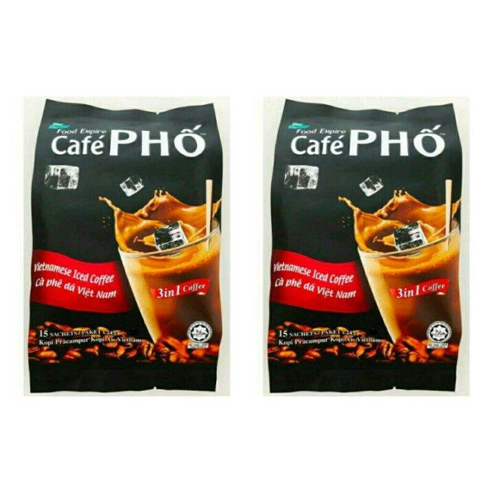 [Twin Packs] Food Empire Cafe PHO 3 in 1 Vietnamese Instant Iced Coffee ...