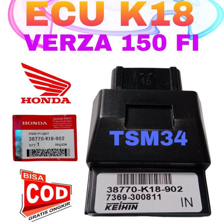 ECU ECCU ECM VERZA 150 fi / ECU CDI PGM FI HONDA VERZA 150 ( K18 ...