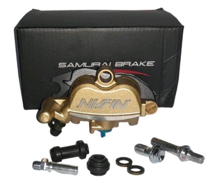 Kaliper nissin samurai brake universial 2 piston caliper nissin pala babi cakram depan nissin ...