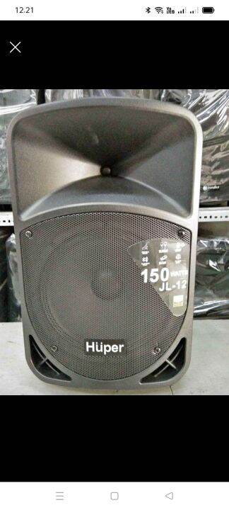SPEAKER HUPER JL 12 . 12" portable 2 mic wireless | Lazada Indonesia