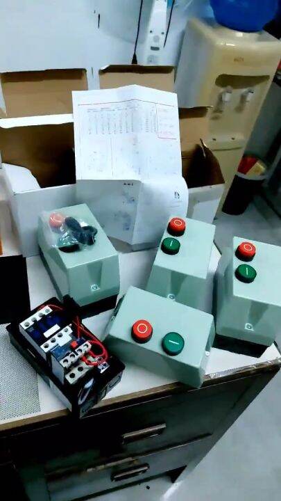 Magnetic Starter LE1 9A 3HP 12A 4HP Motor Starting Switch DOL Control ...