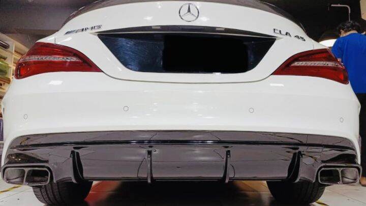 Mercedes Benz w117 prefacelift facelift AMG CLA45 Rear carbon fiber ...