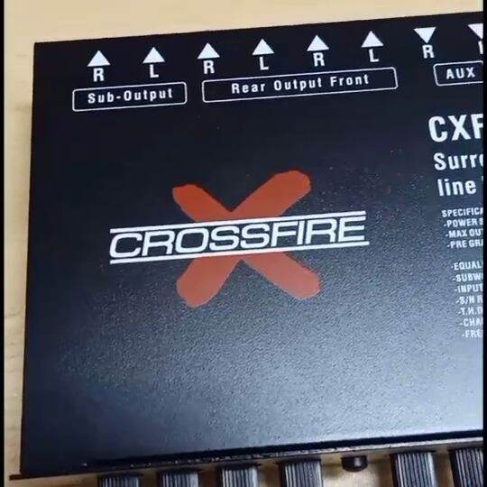 CROSSFIRE-X ชุด เพาเวอร์แอมป์ 4CH เพาเวอร์ 4ชาแนล+ปรีแอมป์7แบนแยกซับ 707 ต่อลำโพงใช้งานได้ทันที ...