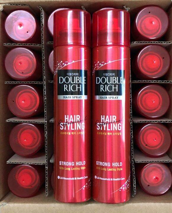 Gel Giữ Nếp Tóc Double Rich Dạng Xịt Giữ Tóc Cố Định Hair Spray Strong ...