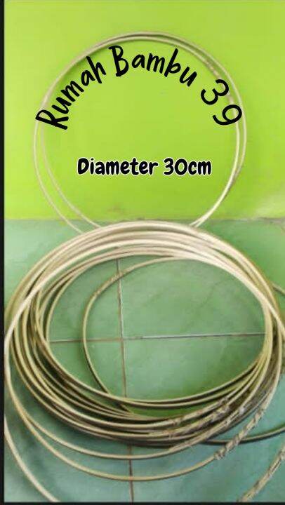 lingkaran bambu, cincin bambu, wengku bambu, ring bambu hiasan dekorasi ...