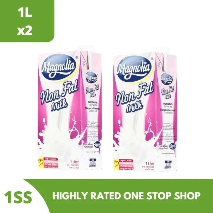 Magnolia Non Fat Milk, 1Liter Set of 2 | Lazada PH