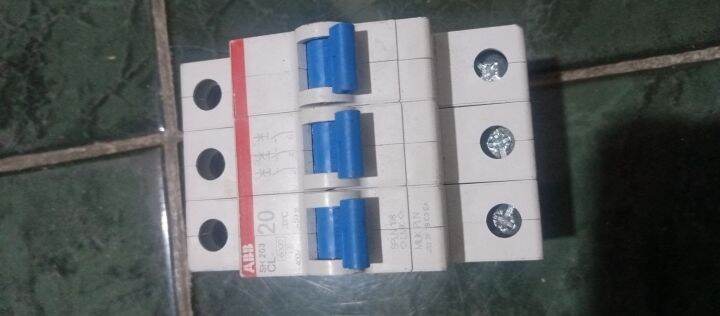 MCB 3PHASE MEREK ABB 20 AMPERE standar pln | Lazada Indonesia