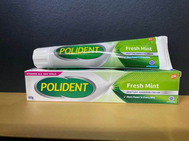 Polident perekat gigi palsu fresh mint 60gr | Lazada Indonesia